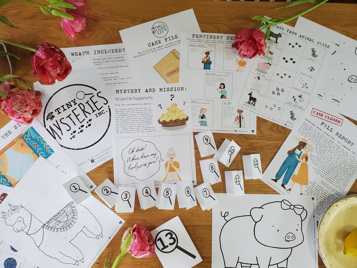 The Case of the Disappearing Pies | Farm-Themed Printable Detective My ...