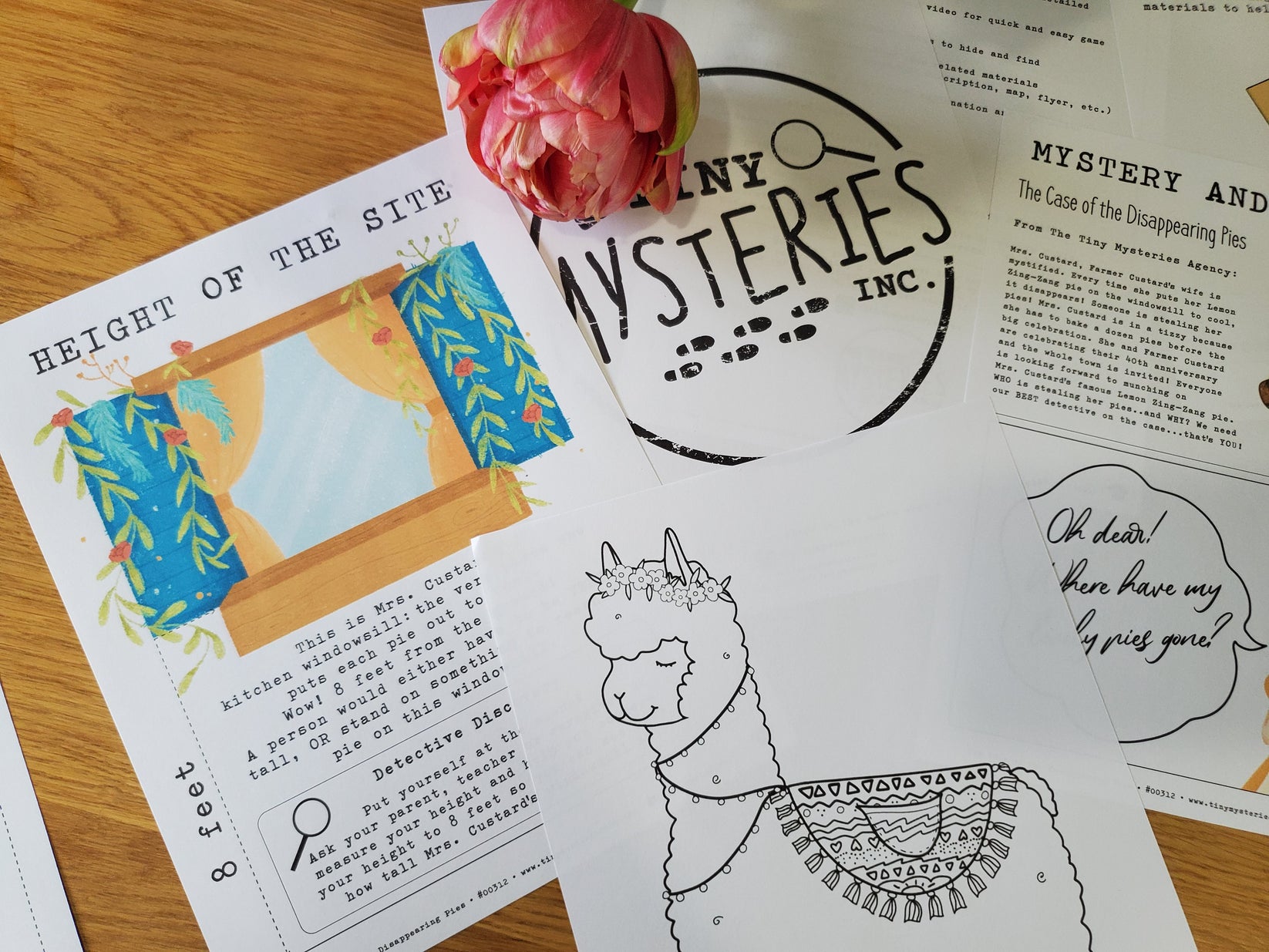 The Case of the Disappearing Pies | Farm-Themed Printable Detective My ...