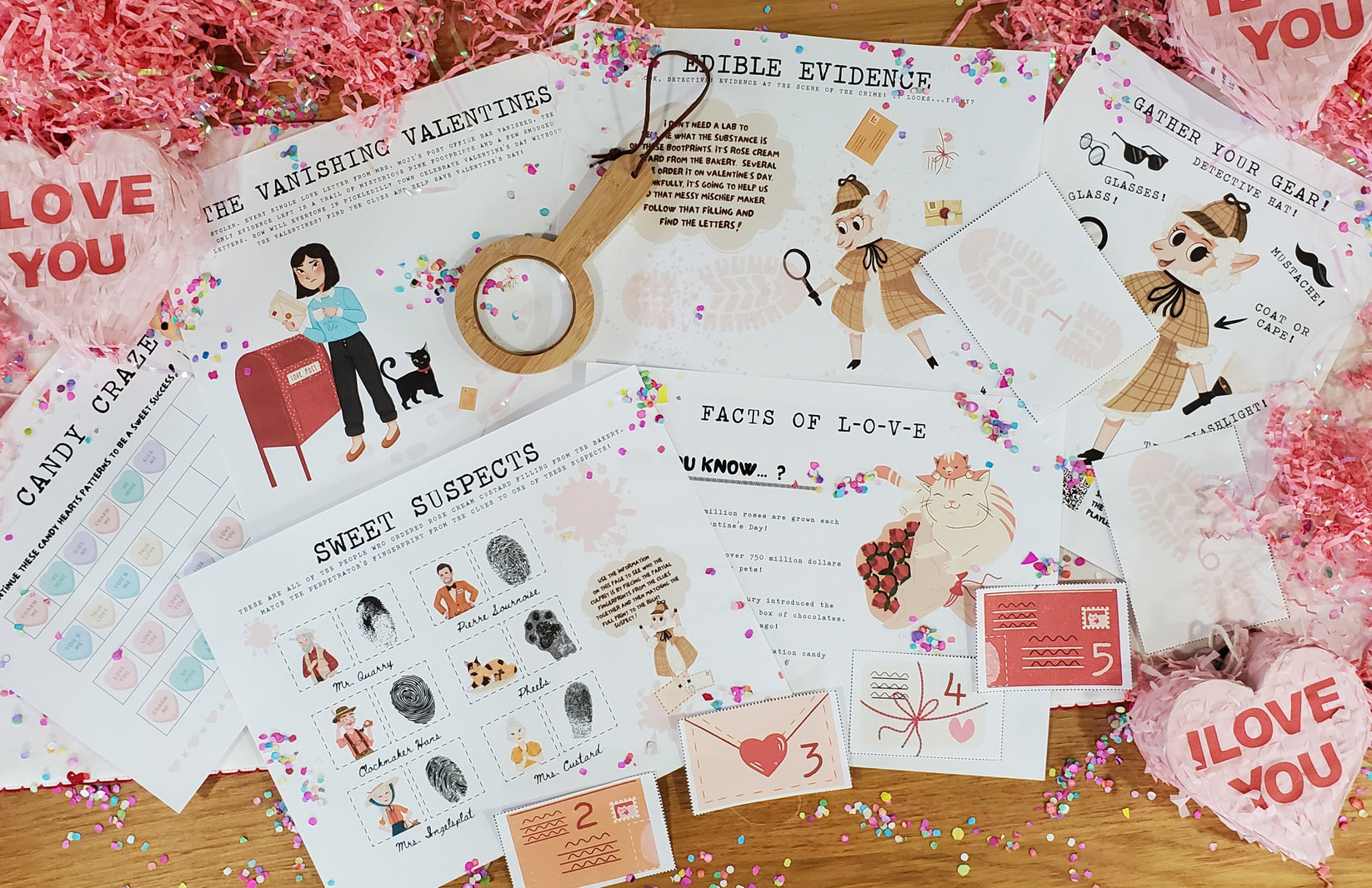 The Vanishing Valentines | Printable Detective Mystery Game for Spy Ki ...